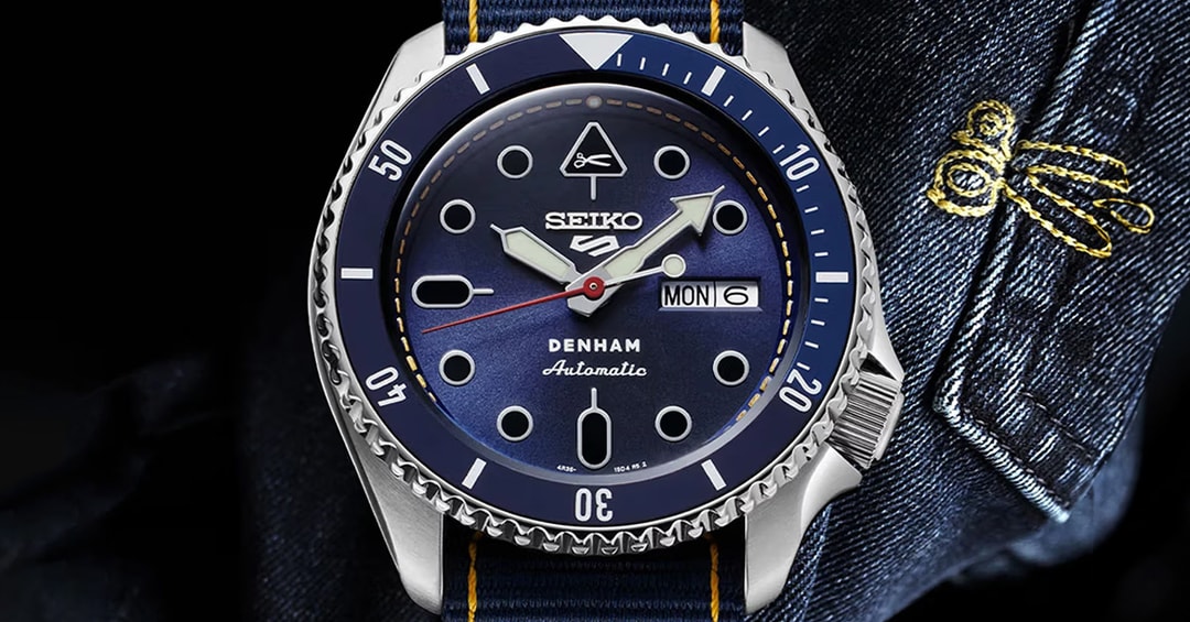 DENHAM x Seiko 5 Sports 最新聯名錶款正式發佈 | Hypebeast