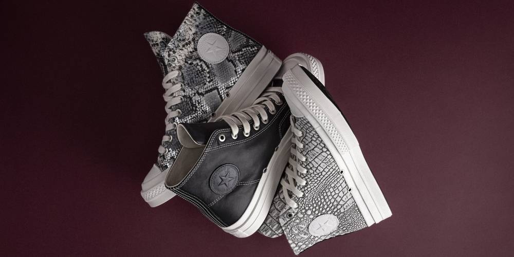 Converse First String Chuck Taylor 蛇紋 鱷魚紋 高級皮革版本 | Hypebeast