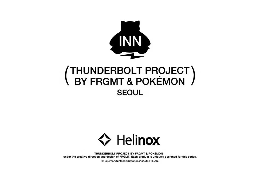 藤原浩主导 INN Thunderbolt Project By FRGMT & Pokémon 联名饭店企划即将登陆韩国 | Hypebeast
