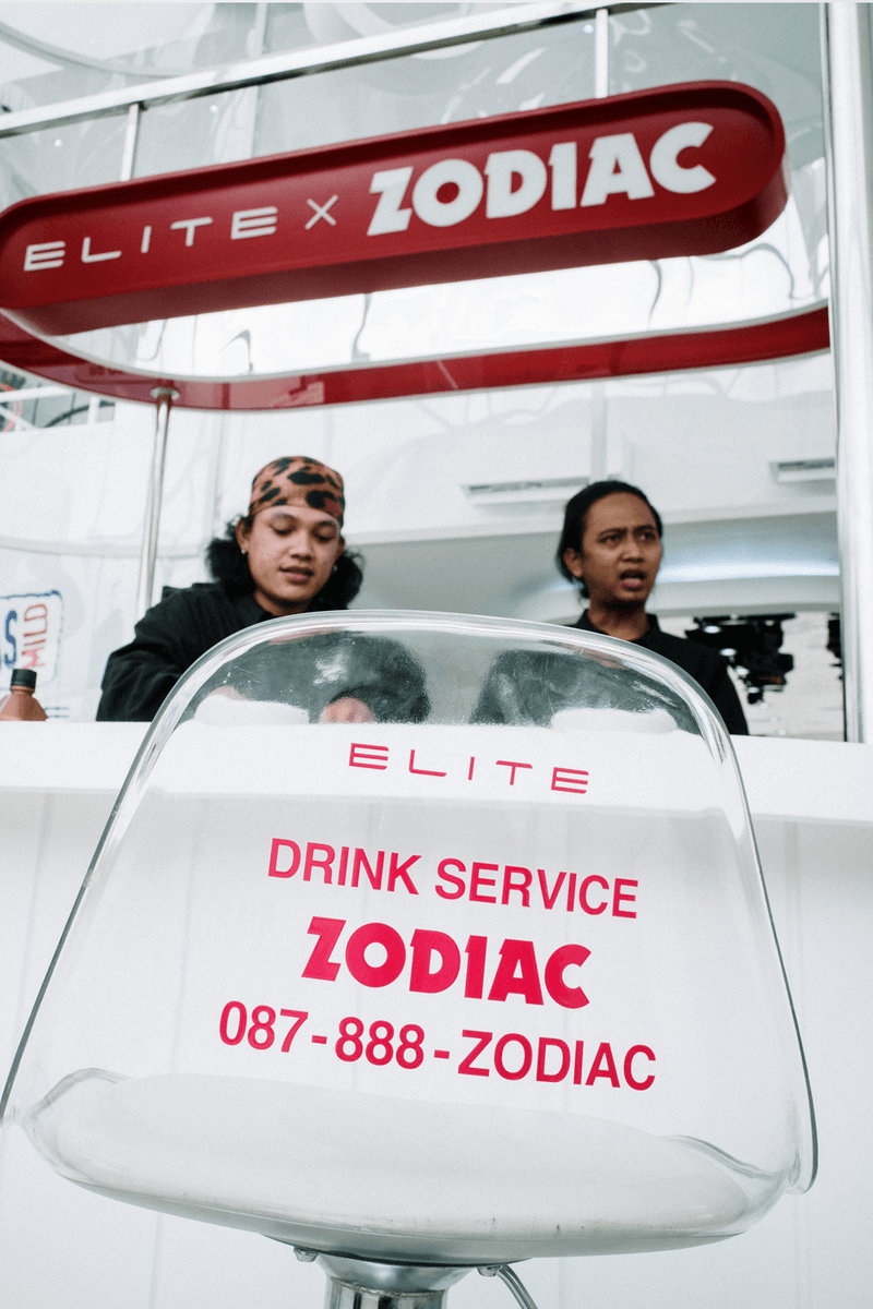 ELITE Gandeng ZODIAC Drink Service di Pestapora 2025 | Hypebeast