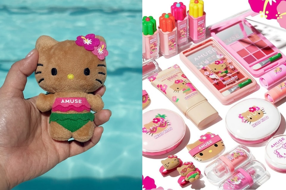 AMUSE x Hello Kitty 限定聯乘美妝系列，「曬黑版」吉蒂貓不再是夏威夷獨家！ - POPBEE