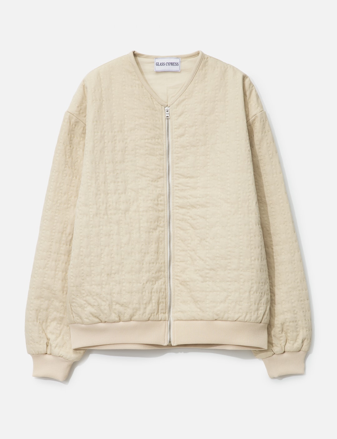 Glass Cypress - Ivory Poofy Bomber Jacket | HBX
