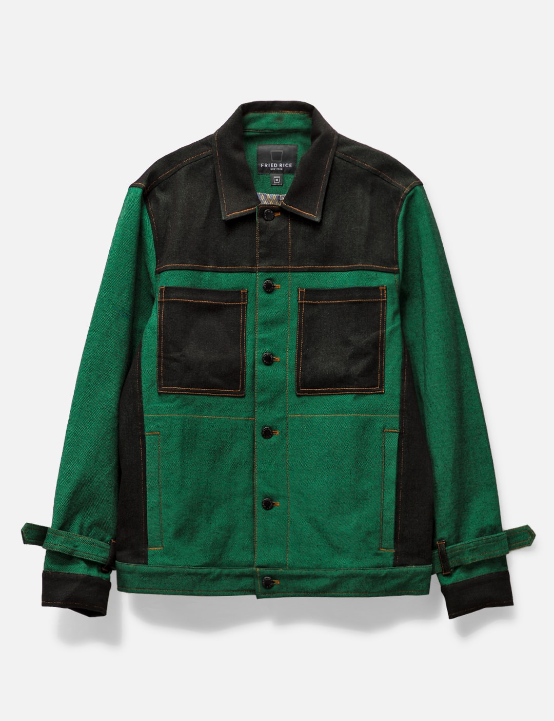 FRIED RICE - Unisex Two Tone Denim Jacket | HBX - Globally Curated ...