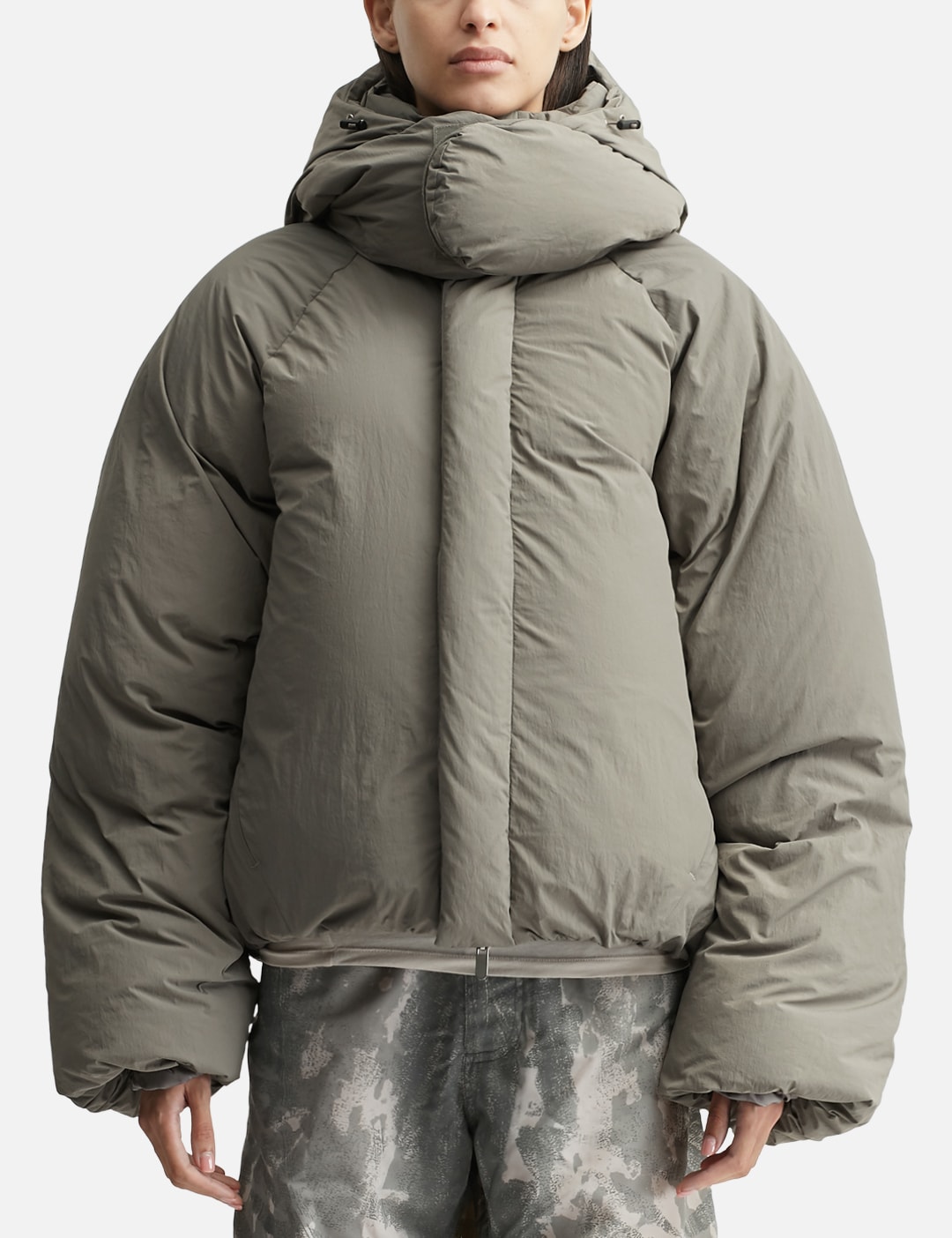 Seventh Space Coat - Oversized, down-filled water-resistant puffer in ...