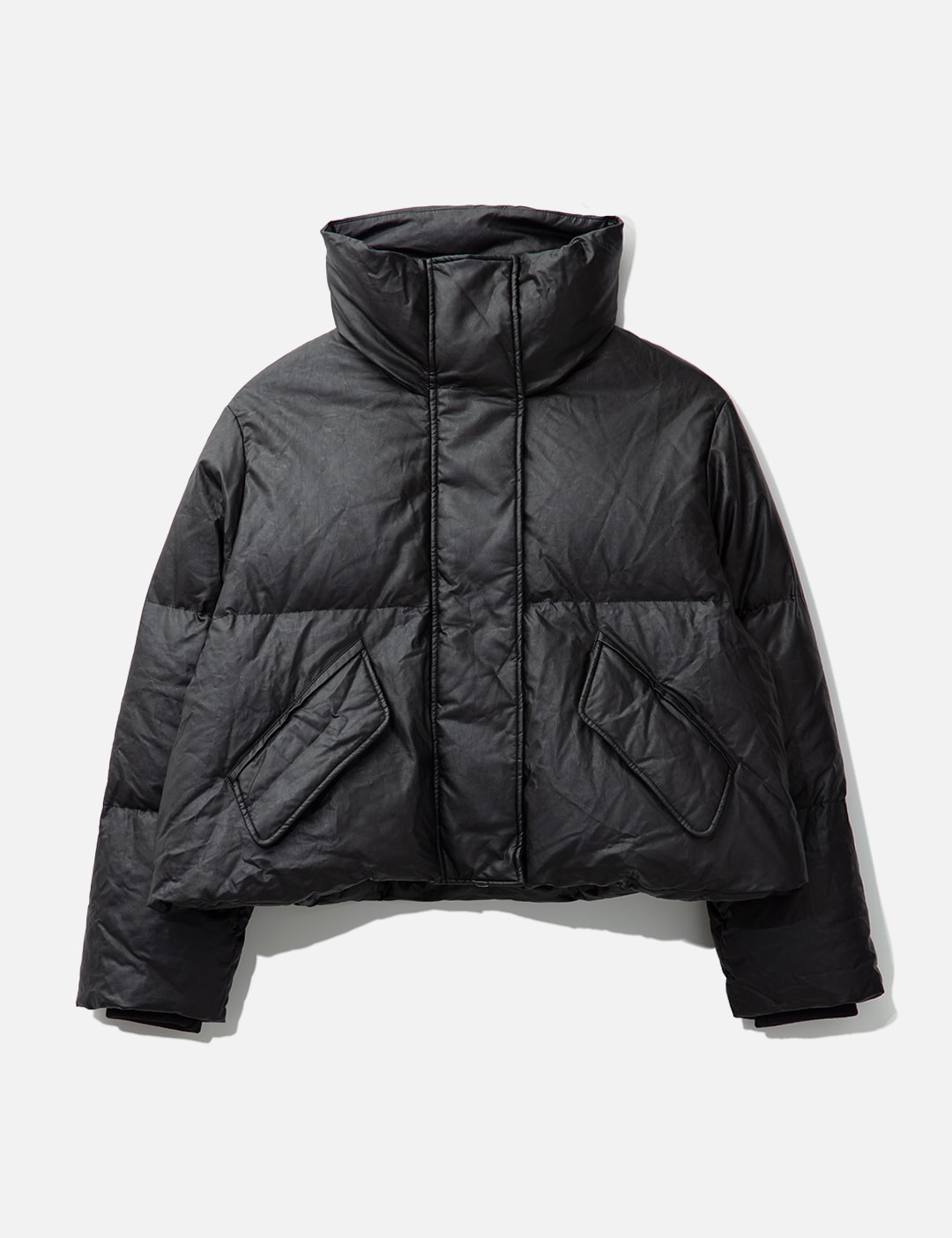 MM6 Maison Margiela Oversized Down Jacket - 黑色寬鬆羽絨外套，略有使用痕跡，內外狀況良好 | HBX