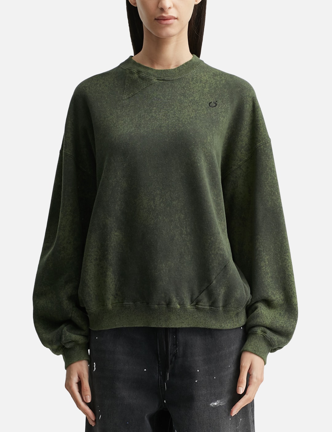 NÒMARHYTHM TEXTILE Hand Dye Twist Sweat - 日本製手染圓領衛衣，獨特不均染色花紋 | HBX