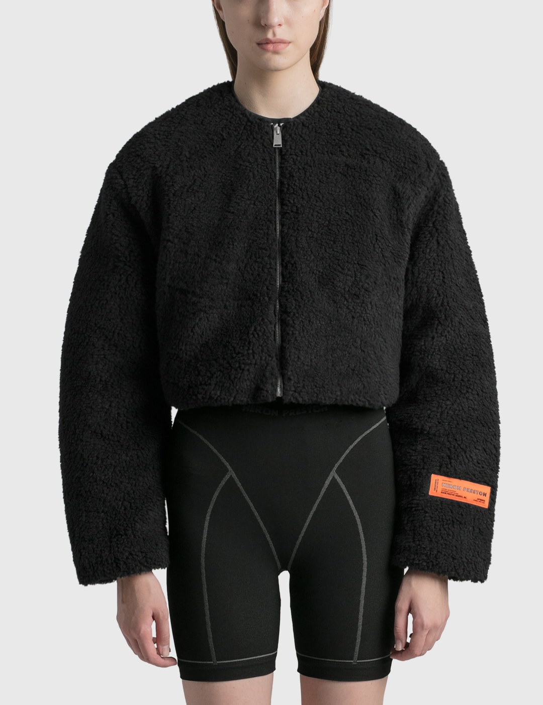 HERON PRESTON® - Cropped Fleece Jacket | HBX - Globally Curated Fashion ...
