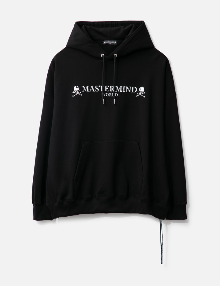 Mastermind Japan Wm Logo Oversized Hoodie In Black | ModeSens