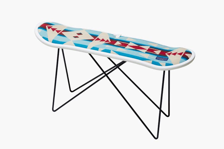 MADE BY SEVEN-Reuse- x Pendleton Skate Deck Stools | Hypebeast