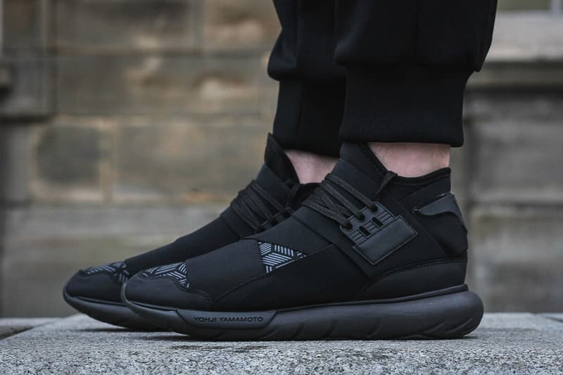 Y-3 Qasa High "Triple Black" With Geometric Pattern | Hypebeast