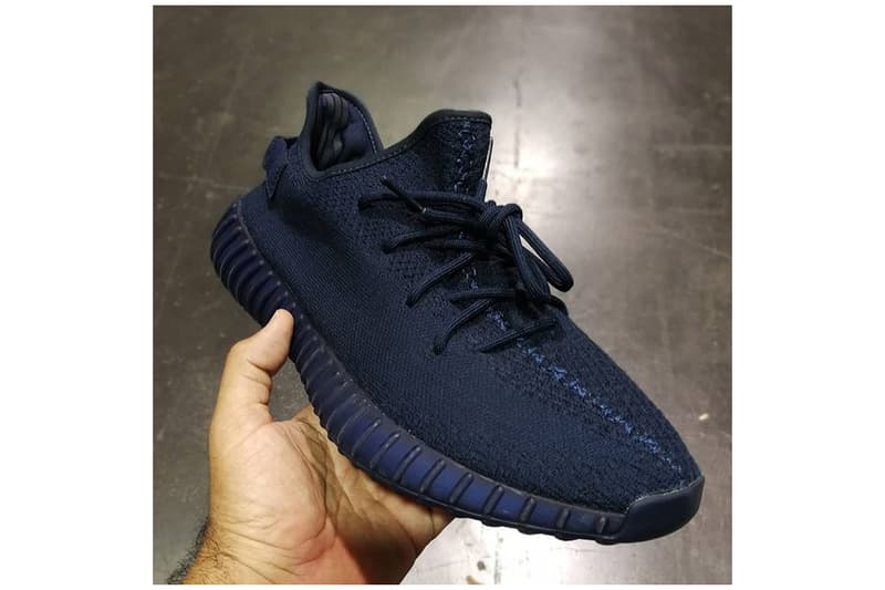 YEEZY BOOST 350 V2 Midnight Blue & Ochre Samples | Hypebeast