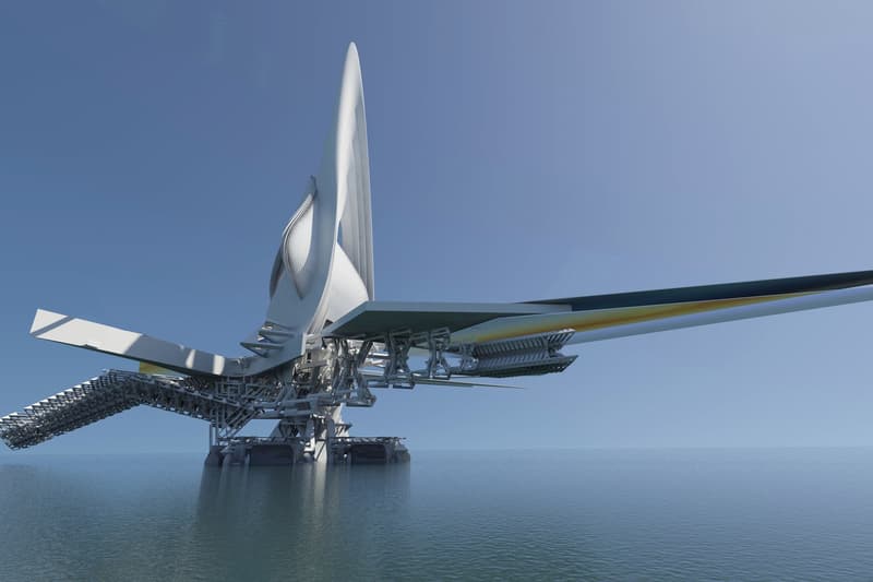 Futuristic Revolving Sail Bridge Floats on Water | HYPEBEAST