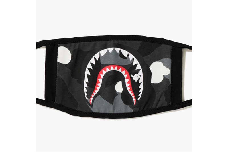 BAPE Glow-In-The-Dark City Camo Shark Masks | Hypebeast