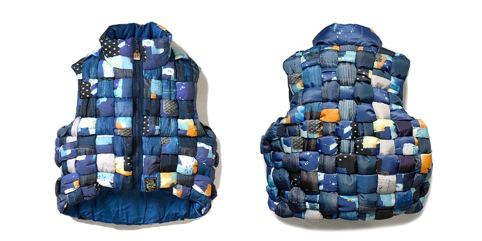 KAPITAL BORO Transcription Indigo Weaving Vest | HYPEBEAST