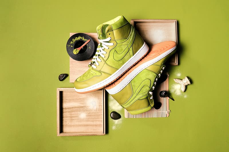 Custom Air Jordan 1 Evokes the Art of Matcha | HYPEBEAST