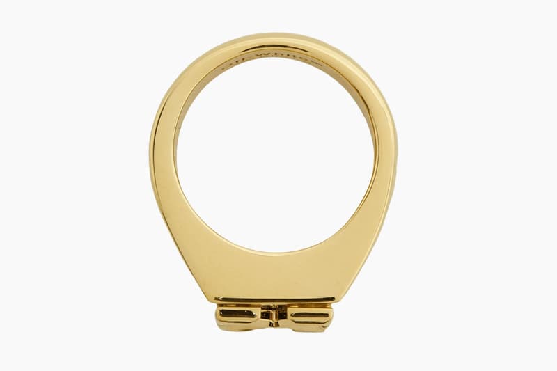 Off White Arrow Logo "Gold/Silver" Ring Release | HYPEBEAST DROPS