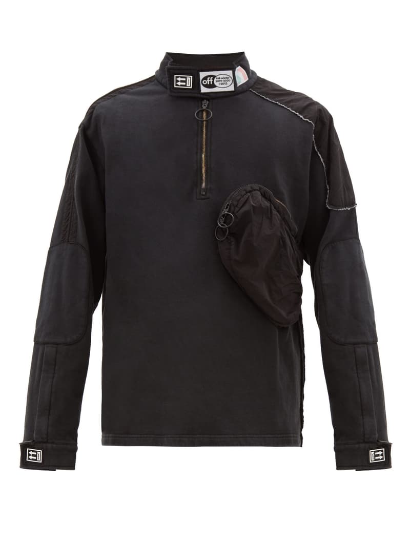 Off White Technical-panelled Cotton Sweatshirt | HYPEBEAST DROPS