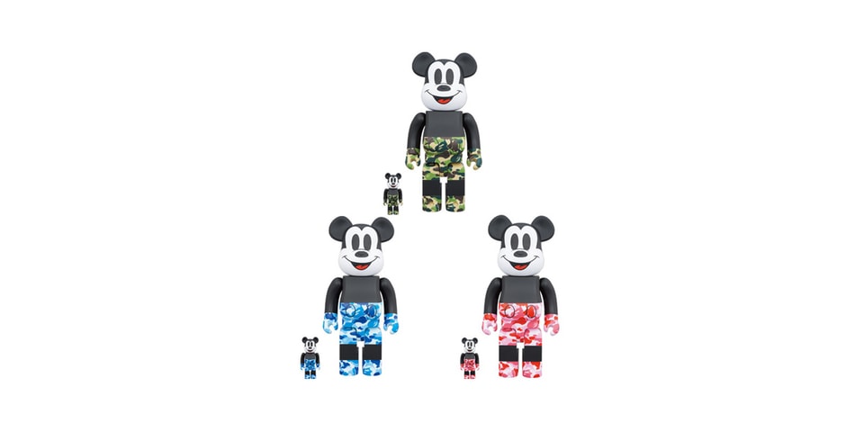 BAPE x Mickey Mouse x BE@RBRICK MEDICOM TOY Release | Hypebeast