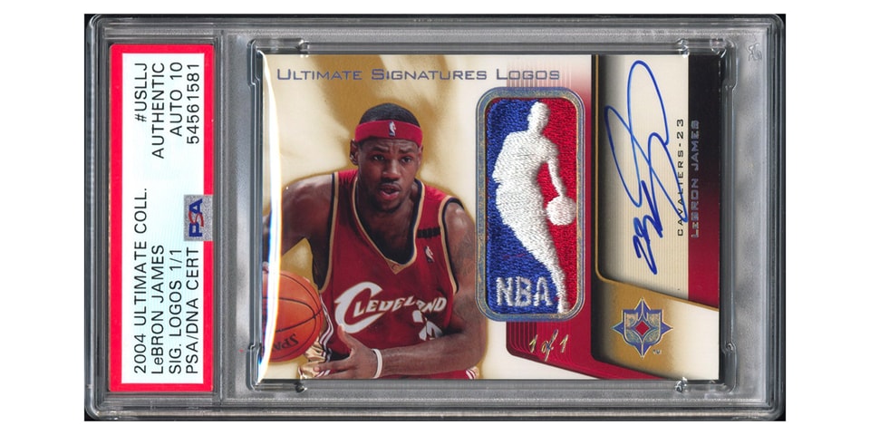 LeBron James 1/1 Signed Logoman Card Record Sale | HYPEBEAST