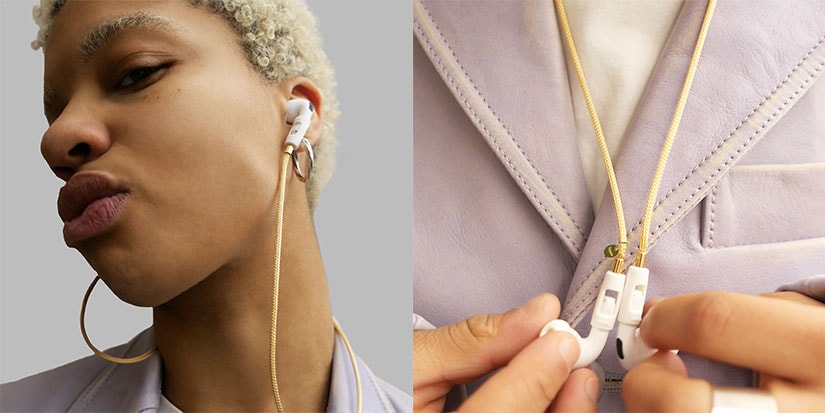 Tapper Solid 18K Gold AirPods Mesh Chain Release | Hypebae