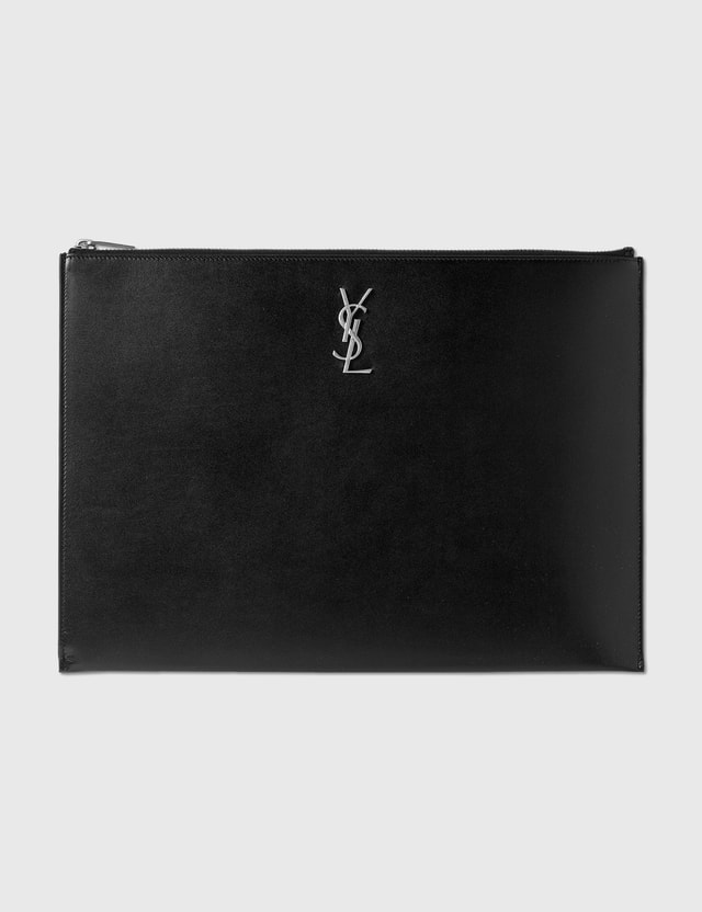 Saint Laurent - YSL Monogram Leather Pouch | HBX