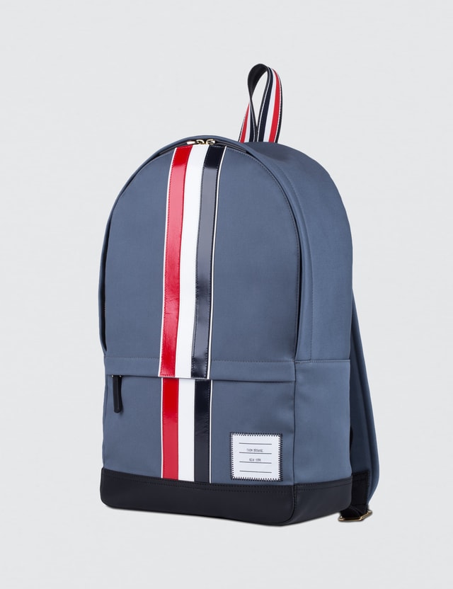Thom Browne - Mackintosh Backpack with RWB Leather Stripe | HBX