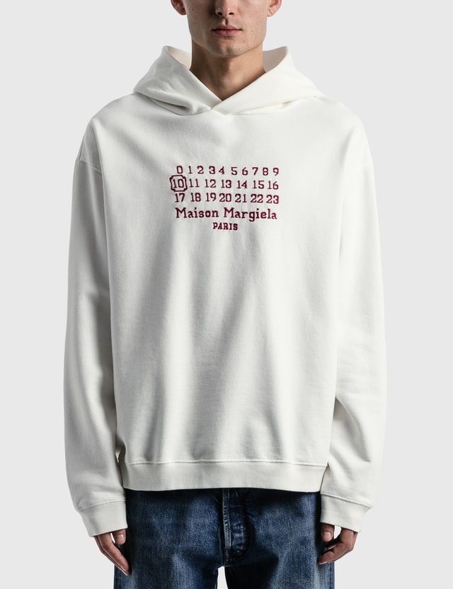 Maison Margiela - Numbers Logo Embroidered Hoodie | HBX