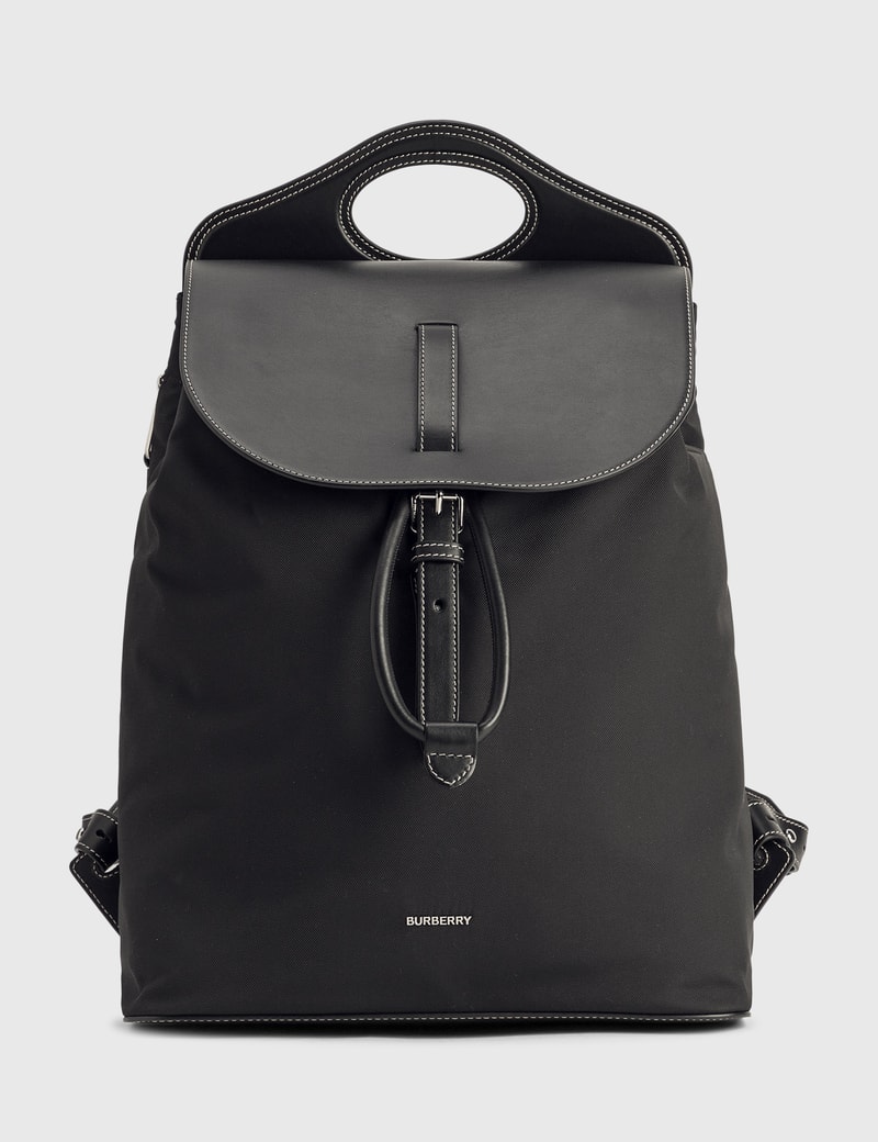 Burberry - Nylon and Leather Pocket Backpack | HBX