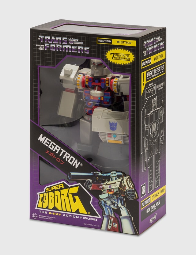 Super 7 - Transformers Super Cyborg – Megatron (G1 Clear Chest) | HBX
