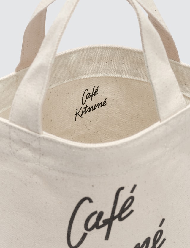 Maison Kitsune - Cafe Kitsune Small Tote Bag | HBX