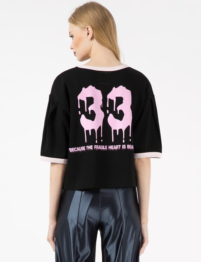 BABY CENTAUR - Black Beautiful Sloth Ringer Cropped T-Shirt | HBX