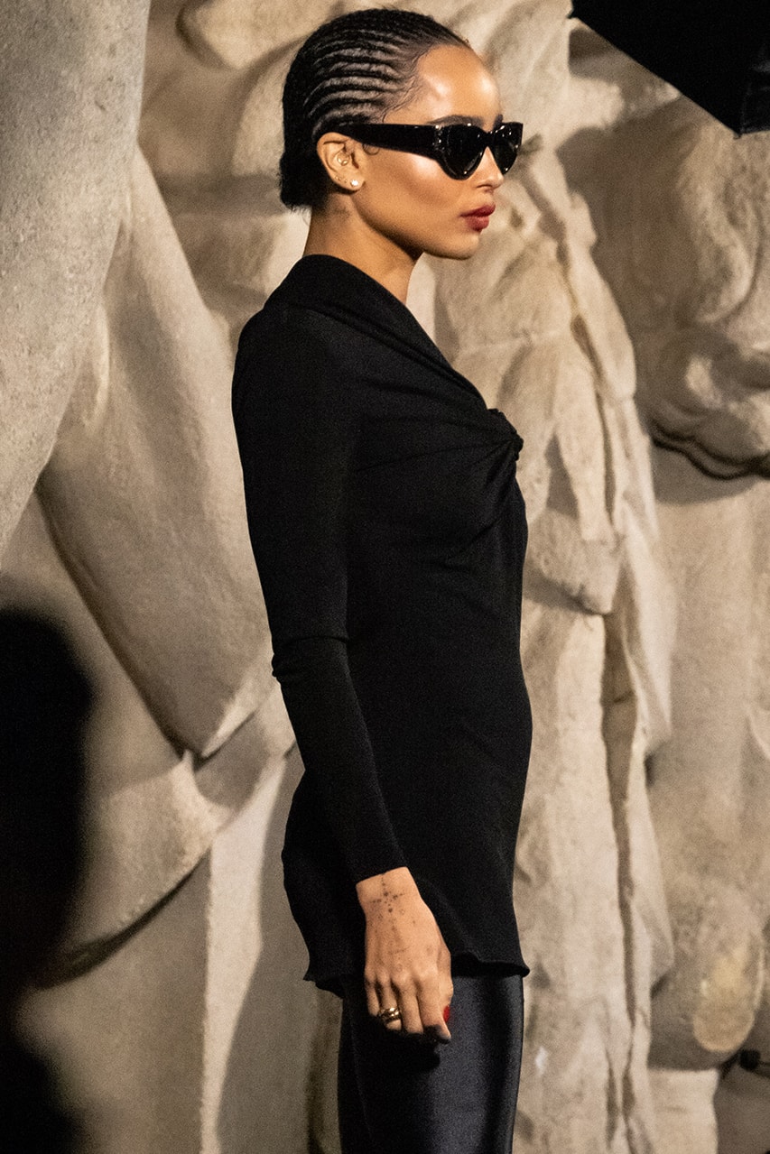 Zoe Kravitz Sports Chic, Cornrow Twisted Bun | Hypebae