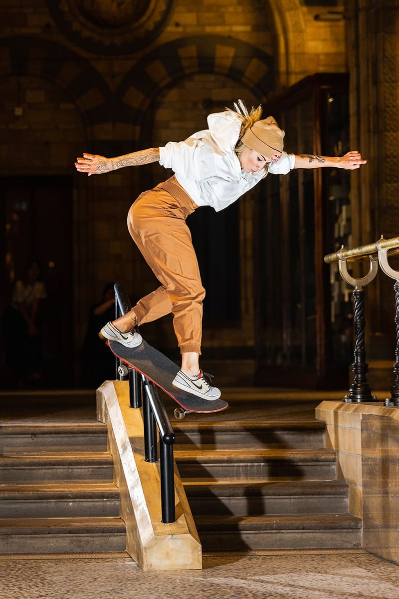 Leticia Bufoni Skates at The National History Museum | Hypebae