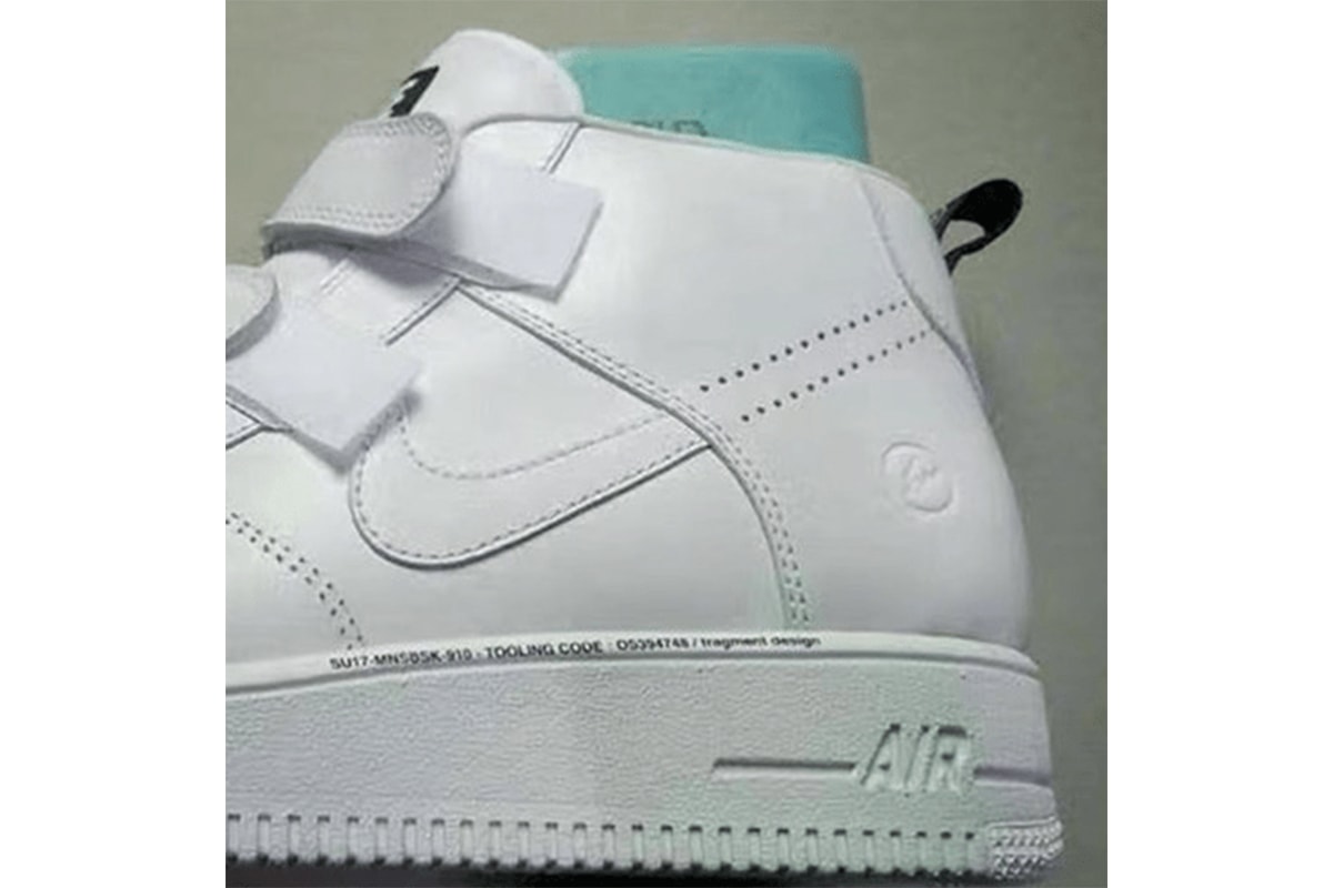 全新 fragment design x Nike Air Force 1 联名鞋款曝光 | Hypebeast