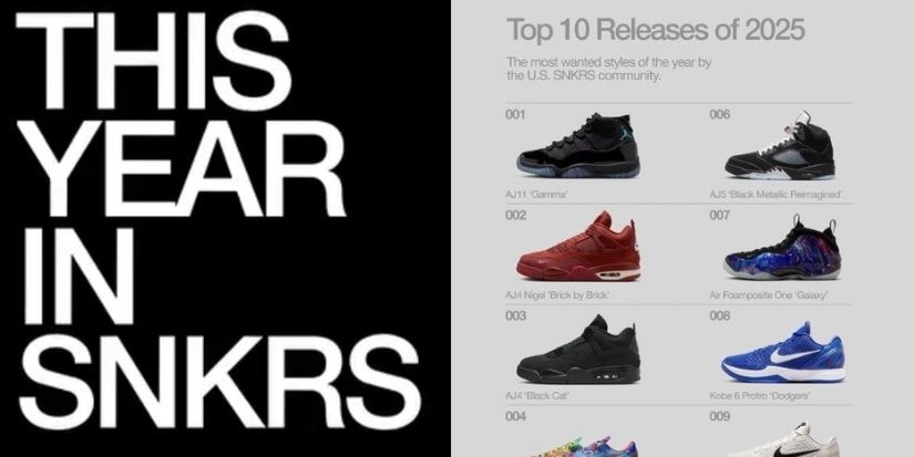 Nike SNKRS enthüllt die besten Sneakers 2025 | Hypebae