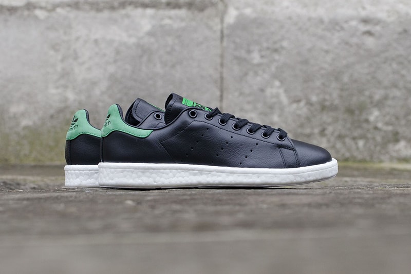 adidas Originals Stan Smith BOOST Black/Green | Hypebeast