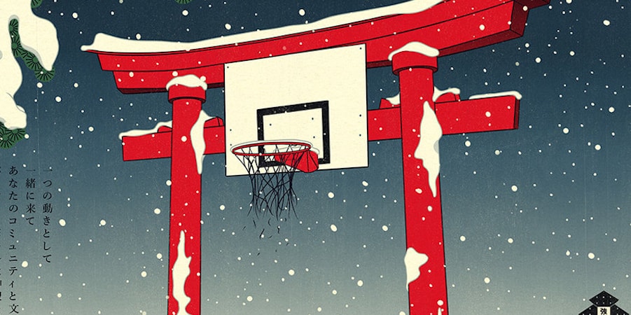 藝術家 Andrew Archer 以籃球為主題創作日本版畫 | Hypebeast
