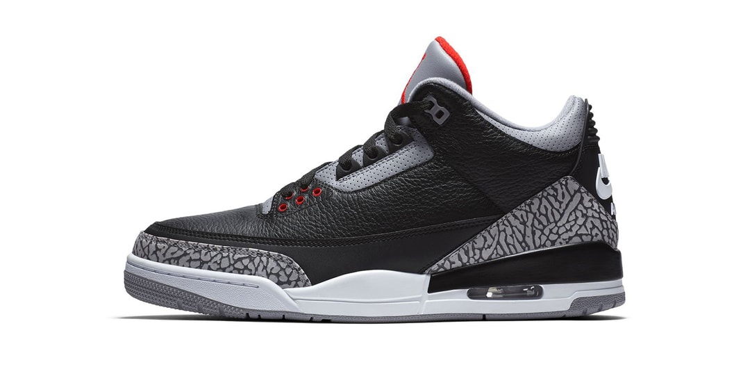 Air Jordan 3 全新復刻鞋款「Black Cement」官方圖片釋出 | Hypebeast