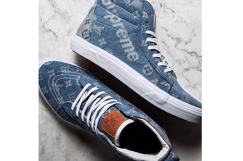 神作！Supreme x LOUIS VUITTON x Vans Sk8-Hi 聯乘鞋款曝光？ | Hypebeast