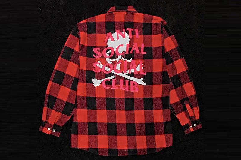 突擊上架！Anti Social Social Club x mastermind JAPAN 別注 Flannel Shirt ...