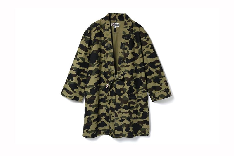 A BATHING APE® 本周上架 1st Camo Kimono Long Shirt | Hypebeast
