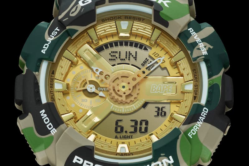 A BATHING APE® x G-SHOCK 25 週年聯乘系列台灣發售情報 | Hypebeast