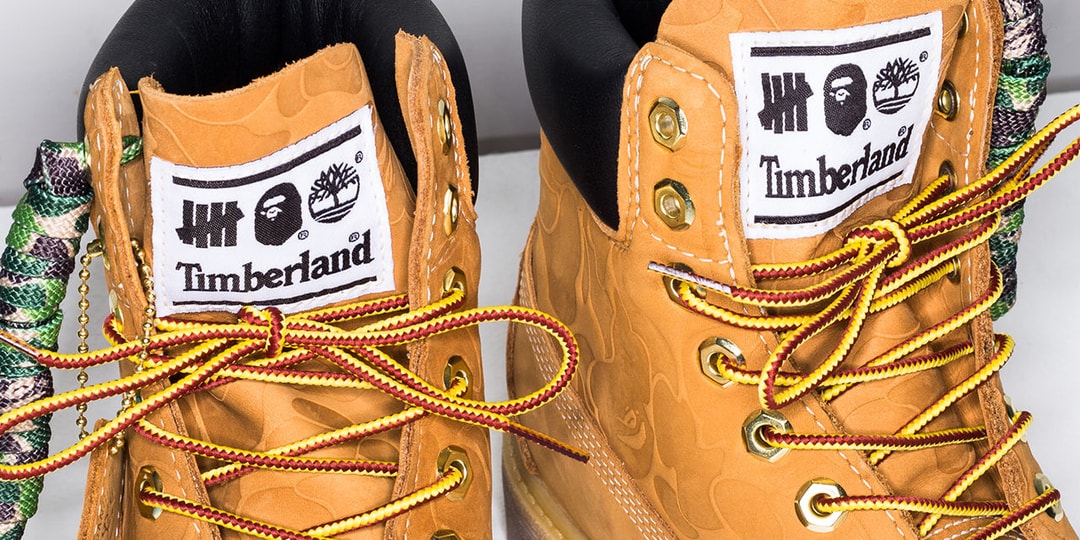 UNDEFEATED x A BATHING APE® x Timberland 三方聯乘靴款正式發佈 | Hypebeast