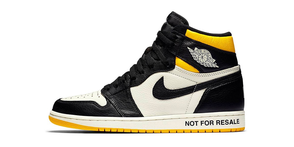 倒賣禁止 − Air Jordan 1「Not For Resale」黃色版本上架消息公佈 | Hypebeast