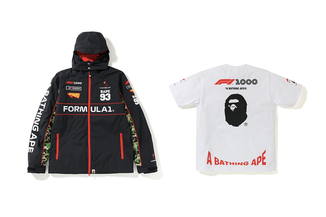 A BATHING APE® x Formula 1 史上初之聯名系列正式公開！ | Hypebeast