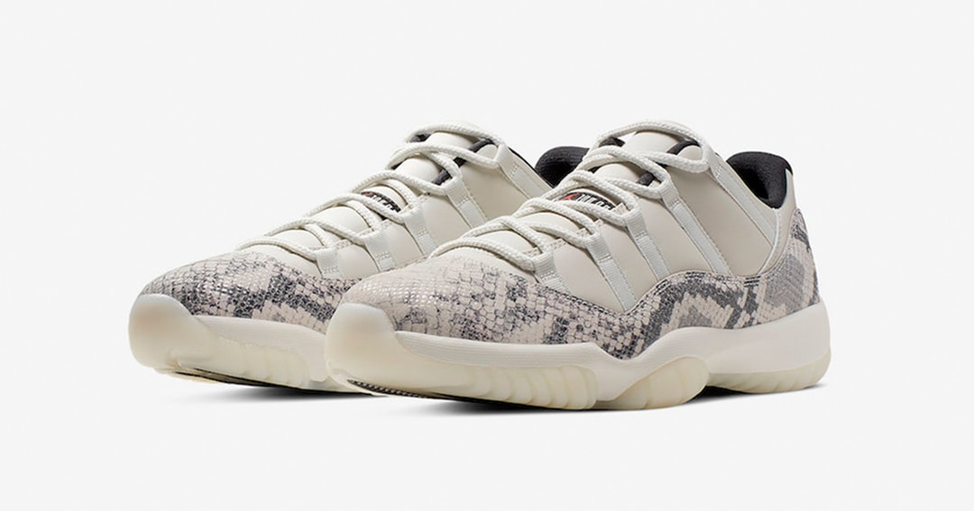 搶先預覽蛇紋 Air Jordan 11 Low「Light Bone」官方圖輯 | Hypebeast