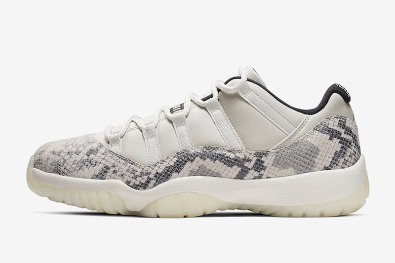 搶先預覽蛇紋 Air Jordan 11 Low「Light Bone」官方圖輯 | Hypebeast