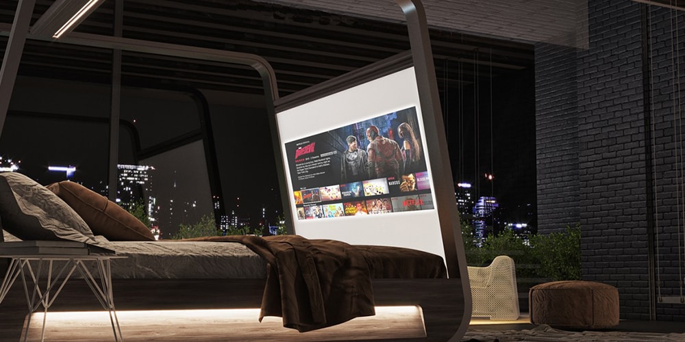 Hi-Interiors 推出搭載內置投影機與音響系統之全新智能床 | Hypebeast