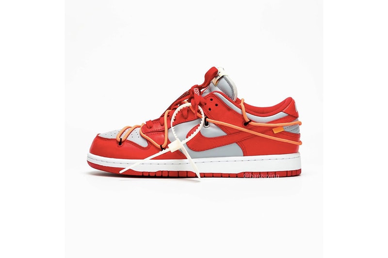 率先預覽 Off-White™ x Nike Dunk Low 最新聯乘配色「University Red」 | Hypebeast
