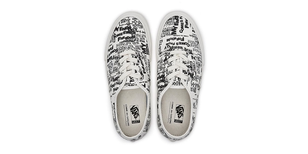 COMME des GARÇONS x Vans 再度迎來白色版本 Authentic 聯乘鞋款 | Hypebeast